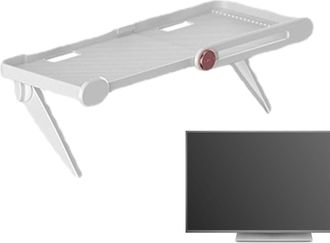 Generico TV-, flach, verstellbar, ohne Bohren, platzsparend, Organizer f&uuml;r und Router, f&uuml;r Fernbedienungen, Telefone und