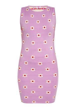 Mymo Kleid Damen LILA CREME ROT