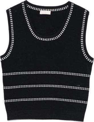 Liu Jo Femme, Pulls, Noir, Taille: 42 FR LIU JO White Sweaters