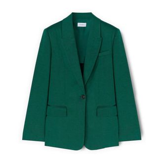Motivi Einknopf-Blazer aus Leinenmischung - - Jackets - Damen - Gr&uuml;n - S