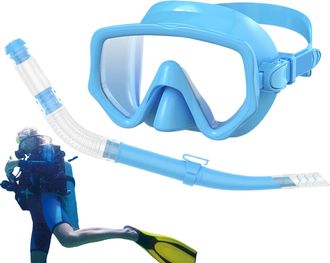 Generic Ausr&uuml;stung F&uuml;r Tauchen Und Schnorcheln | Schnorchelausr&uuml;stung F&uuml;r Erwachsene | Panorama Weitsicht Silikon Tauchbrille Mit Gesichtsbedeckung F&uuml;r Wasser