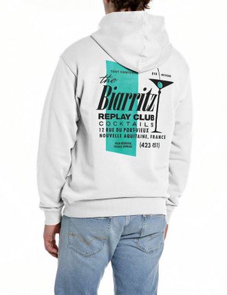 Replay Hoodie mit gro&szlig;em R&uuml;ckenprint