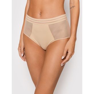 Maison Lejaby Klassischer Damenslip mit hoher Taille Nufit 171264 Beige