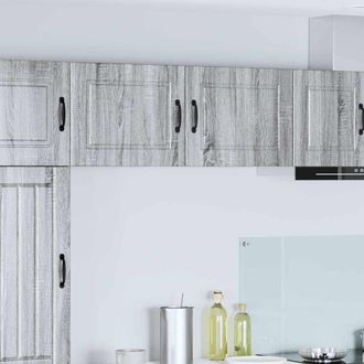 vidaXL vidaXL Armoire de cuisine avec porte 2 pcs Gris Sonoma 50 x 31 x 40 cm