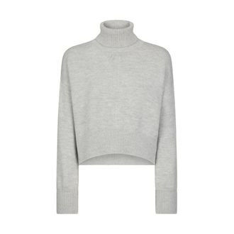 Dondup Femme, Pulls, Gris, Taille: 36 FR Pull à col roulé