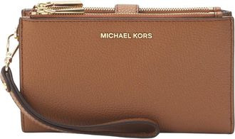 Michael Kors Femme, Accessoires, Brun, Taille: ONE Size Hammered Leather Wallet