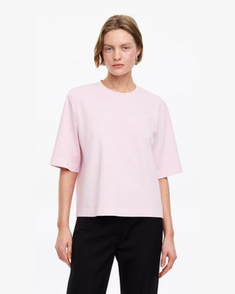 Arket Kastiges Signature-T-Shirt -Rosa