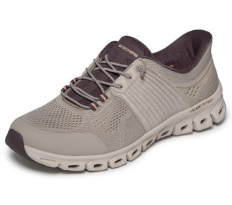 Skechers Glide-Step StargazeSneaker f&uuml;r Damen, Dunkeltaupe Mesh, 41 EU