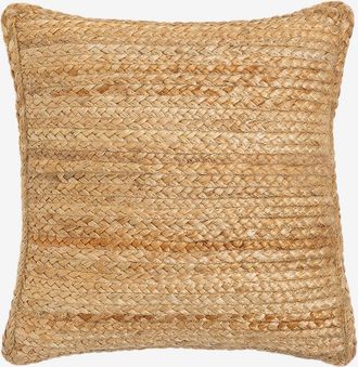 Sklum Quadratisches Kissen aus Jute (40 x 40 cm) Ticmon Nat&uuml;rlich