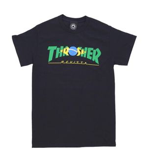 Thrasher Homme, Tops, Noir, Taille: L T-shirt Brazil Revista Tee Noir