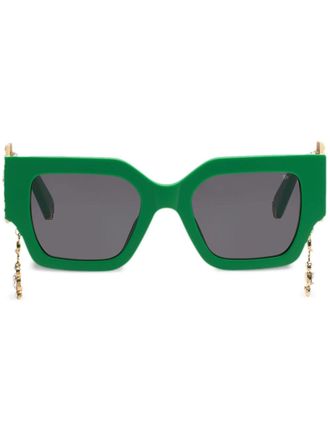 Philipp Plein Eyewear lunettes de soleil oversize Square Exclusive - Vert