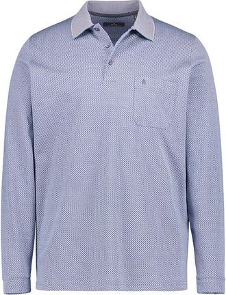 Ragman Herren Polo-Shirts blau Baumwoll-Jersey