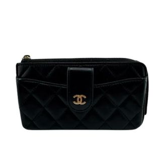 Chanel Portefeuille en cuir Vintage Pre-owned - Femme - Pre-owned - Noir - Taille: ONE Size