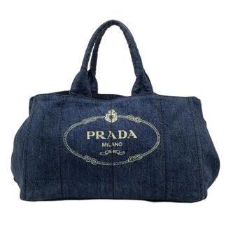 Prada Pre-owned Denim Satchel - - Pre-owned - Damen - Blau - ONE SIZE