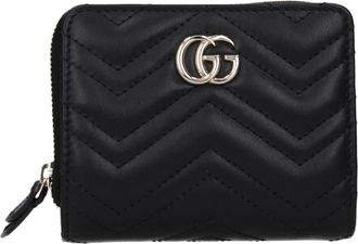 Gucci Femmes Portefeuille Cuir Noir
