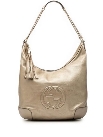 Gucci 2000-2015 Metallic Leather Soho shoulder bag - Gold