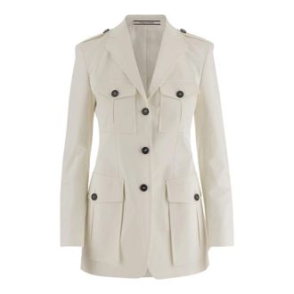 Tagliatore Stretch Baumwolljacke - - Jackets - Damen - Wei&szlig; - XS