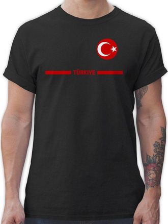 Shirtracer T-Shirt Türkei Trikot Wappen, Türkiye mit Stolz, Türkisches Fan-Motiv 2026 Fussball WM Fanartikel