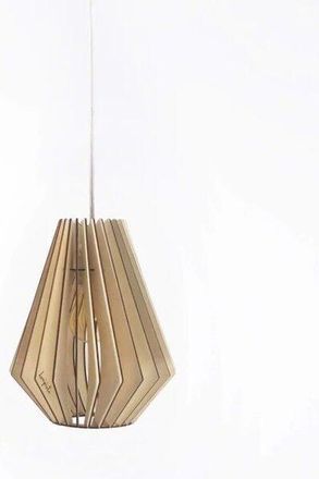 Lucide Lucide - Suspension Led bois Ambre - Atelier Loupiote