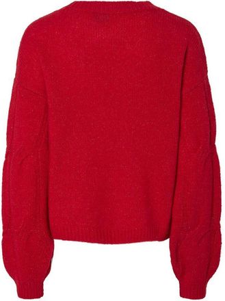 Pieces Strickpullover PCJENNA LS O-NECK CABLE KNIT NOOS B