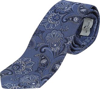 Etro Homme, Accessoires, Bleu, Taille: ONE Size Cravate en Jacquard de Soie avec Motif Floral