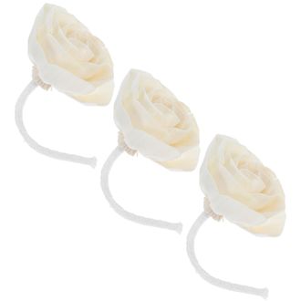 Valiclud 3 St&uuml;ck Duftdiffusork&ouml;pfe aus Baumwollseil mit Kamelienbl&uuml;tenduft 7cm Florale Aromatherapie Dekoration f&uuml;r Zuhause B&uuml;ro und Auto