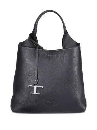Tod's Shopper mit Logo-Anh&auml;nger - Schwarz