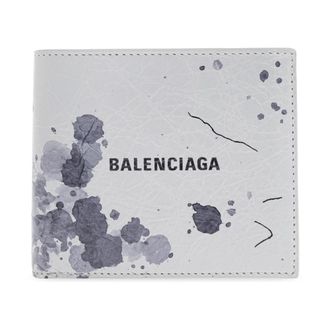 Balenciaga Ledergeldb&ouml;rse mit Print - - Accessories - Herren - Grau - ONE SIZE