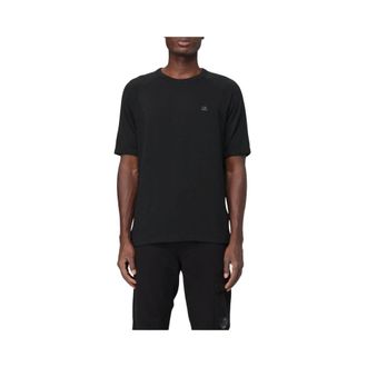 C.P. Company Short Sleeve Sponge Fleece Sweatshirt - - Tops - Herren - Schwarzk - M