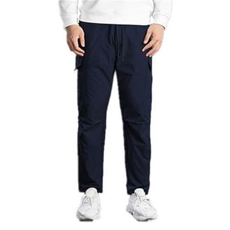 Generic Pantalon cargo baggy pour homme - Taille &eacute;lastique - Pantalon de travail long - L&eacute;ger - Pantalon de loisirs - Pantalon de sport avec poches - Pantalon