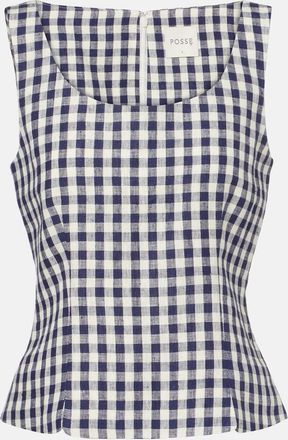Poss&eacute; Top Sadie aus Leinen