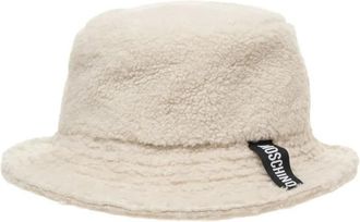 Moschino Caps & Mützen - Faux Fur Bucket Hat - Gr. ONE SIZE - in Beige - für Damen
