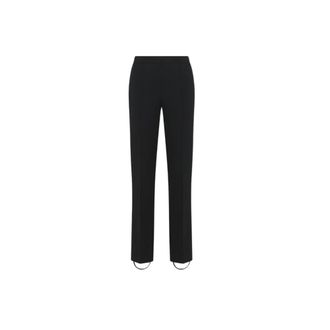 Dior Strukturierte Steigb&uuml;gelhose Hohe Taille - - Trousers - Damen - Schwarzk - S