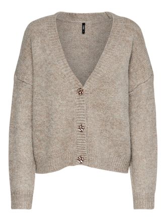 Only Damen Onlzoey L/S Cardigan Nca KNT, Beige Smaltato,S