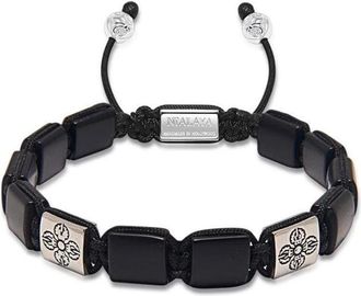 Nialaya Homme, Accessoires, Gris, Taille: L The Dorje Flatbead Collection - Matte Onyx and Silver