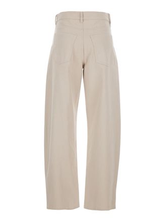 Max Mara Womens Jeans Emily Beige Denim Cotton