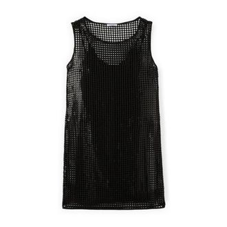 Motivi Kurzes Netz-Kleid mit Pailletten - - Dresses - Damen - Schwarzk - 2XS