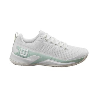 Wilson Damen Rush Pro 4.5 Tennis Shoe, White/Surf Spray/Tofu, 40 EU