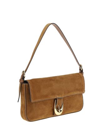 Staud Womens Harlow Shoulder Bag Tan Calf Leather Bos Taurus