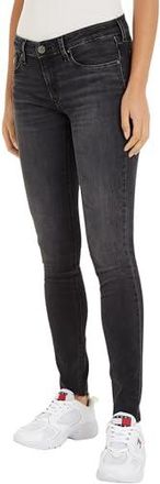 Tommy Jeans Sophie LW SKN AH1288 DW0DW17587 Pantalons en Jean, Denim (Denim Black), 24W / 28L Femme