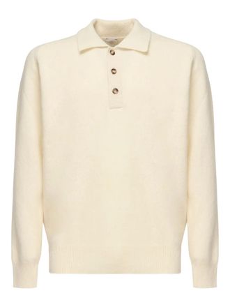 Eleventy Langärmeliges Poloshirt - Nude