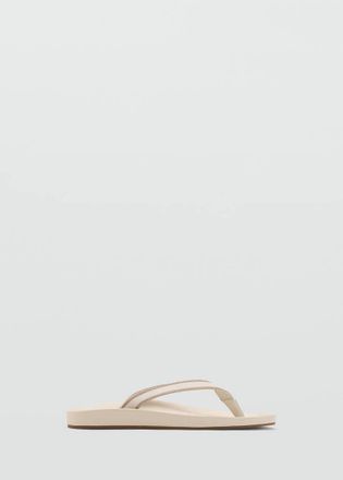 Mango Sandales de plage &agrave; brides blanc - Homme - 39 - MANGO MAN