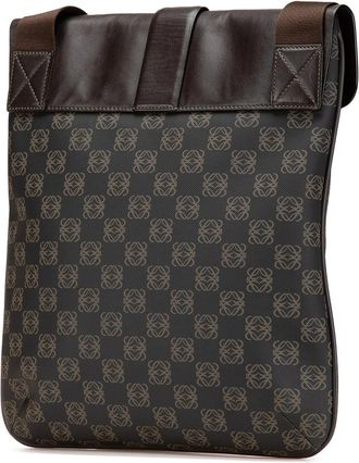 Loewe Hobo Bags - Anagram Coated Canvas Crossbody - Gr. unisize - in Braun - f&uuml;r Damen