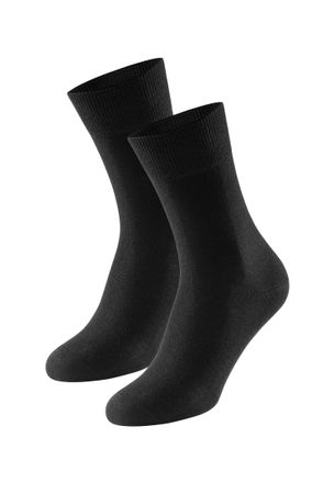 Schiesser Socken SCHIESSER 95/5, Damen, Gr. 43-46, schwarz (000, schwarz), Obermaterial: 98% Baumwolle, 2% Elasthan, Socken Socken, verst&auml;rkter Zehen- und Ferse
