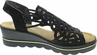 Rieker Keilsandaletten - - Shoes - Damen - Schwarzk - 40 EU