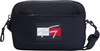 Tommy Hilfiger Sac à Bandoulière Sac Enfants Unisexe Script Flag avec Logo, Bleu (Space Blue), Taille Unique