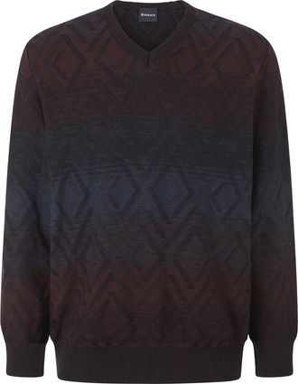 Babista Herren Pullover Romodetti Gestricktes Casual Oberteil dunkelrot, XL - 56/58