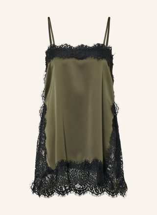 Ichi Satintop Ihlaccie Mit Spitze gruen