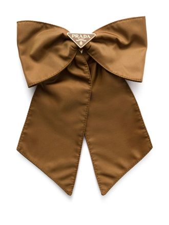 Prada barrette Re-Nylon - Marron