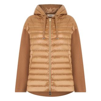 Herno Gesteppte Jacke mit Kapuze - - Jackets - Damen - Beige - L